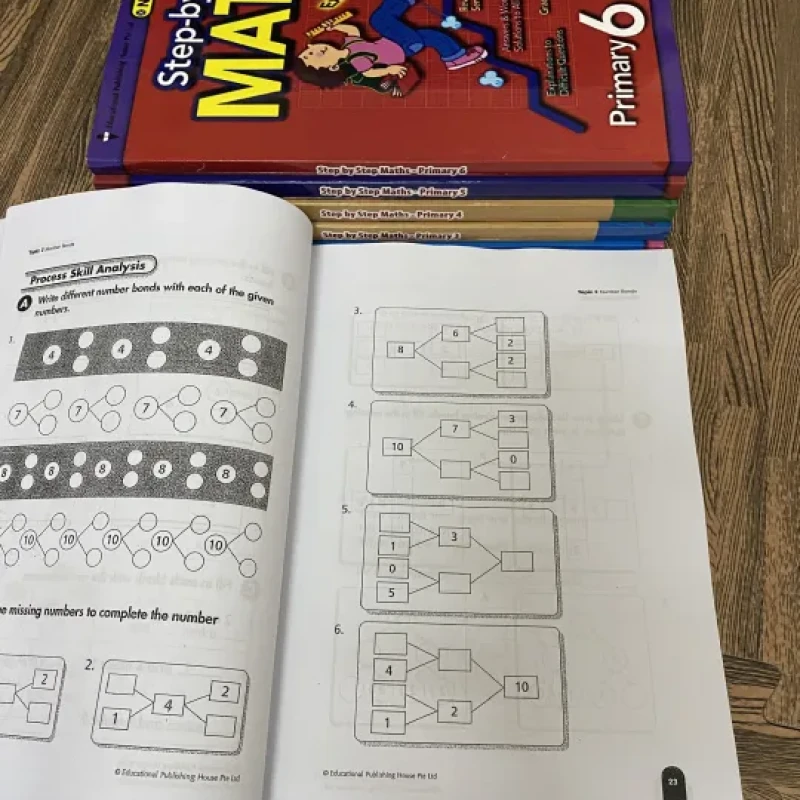 Bộ 3 Quyển - Level 3 - Complete maths, Step by step math, Challenging 4 ...