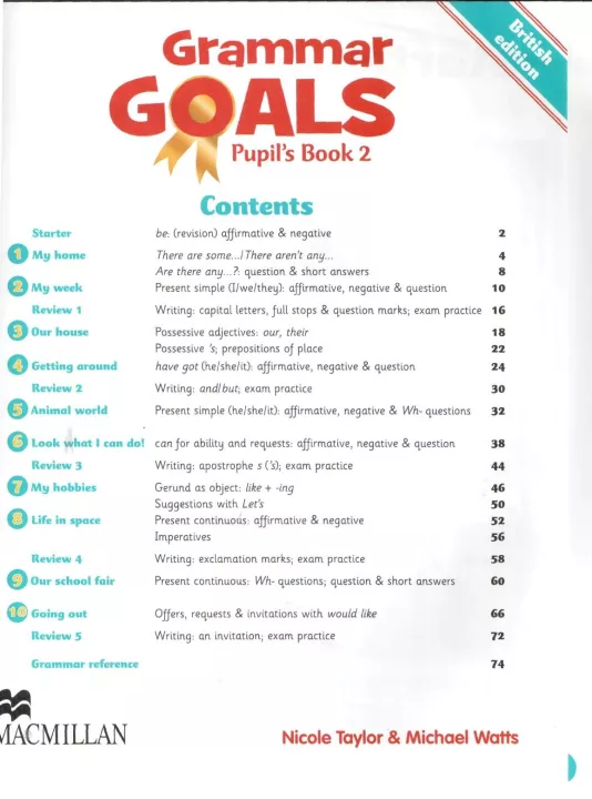 Grammar Goals. Level 2. Pupils Book (sách màu)