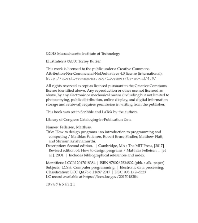 How to Design Programs An Introduction to Programming and Computing