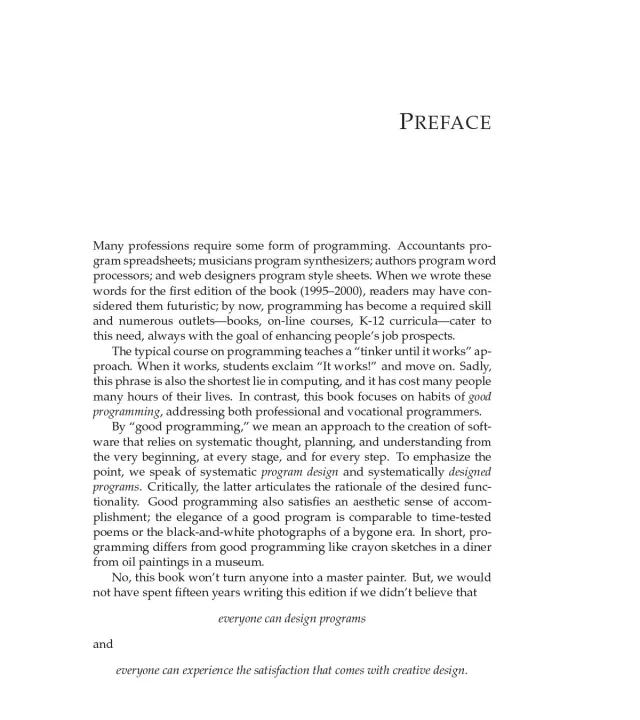 How to Design Programs An Introduction to Programming and Computing