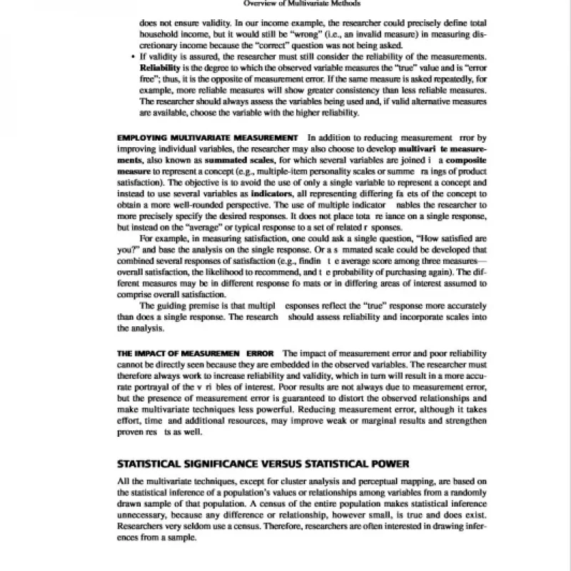 Multivariate Data Analysis