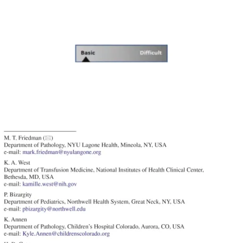 Sách Immunohematology, Transfusion Medicine, Hemostasis, and Cellular ...